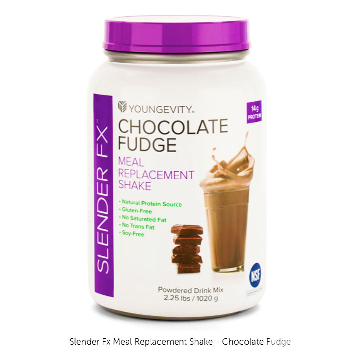 SlenderFx Meal Replacement Shake | Chocolate Fudge | Youngevity