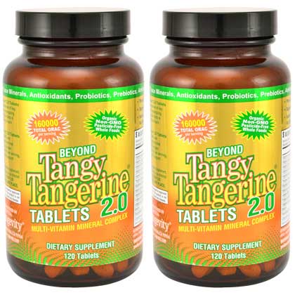 Beyond Tangy Tangerine Tablets | Twin Pack | Youngevity | 90 for Life